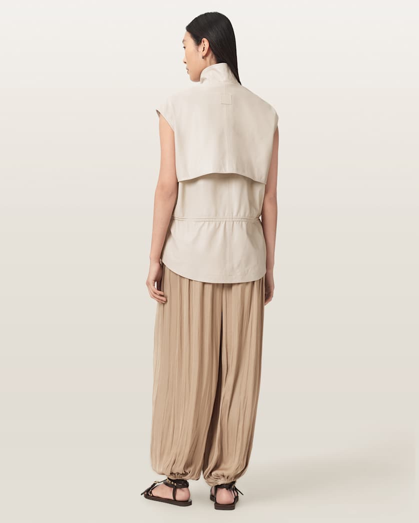 Eshe Loose Fit Satin Pants PINTO BROWN | ALLSAINTS US